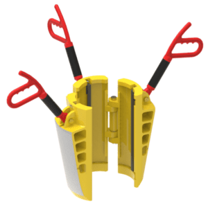 RMET 7" SDU LONG 400 TON ROTARY SLIP COMPLETE WITH FLEX HANDLES L ...