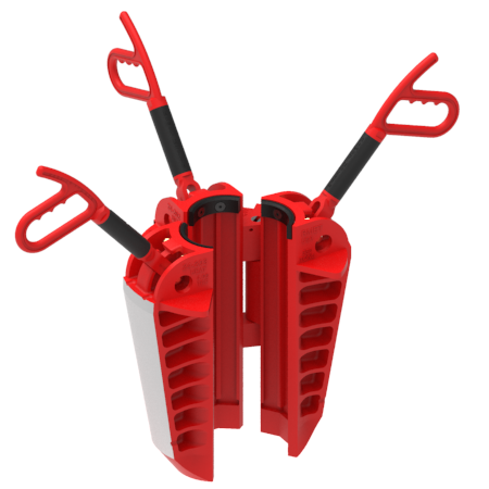 RMET 5 1/2" SDXL 350 TON ROTARY SLIP W/ FLEX HANDLES LESS INSERTS ...